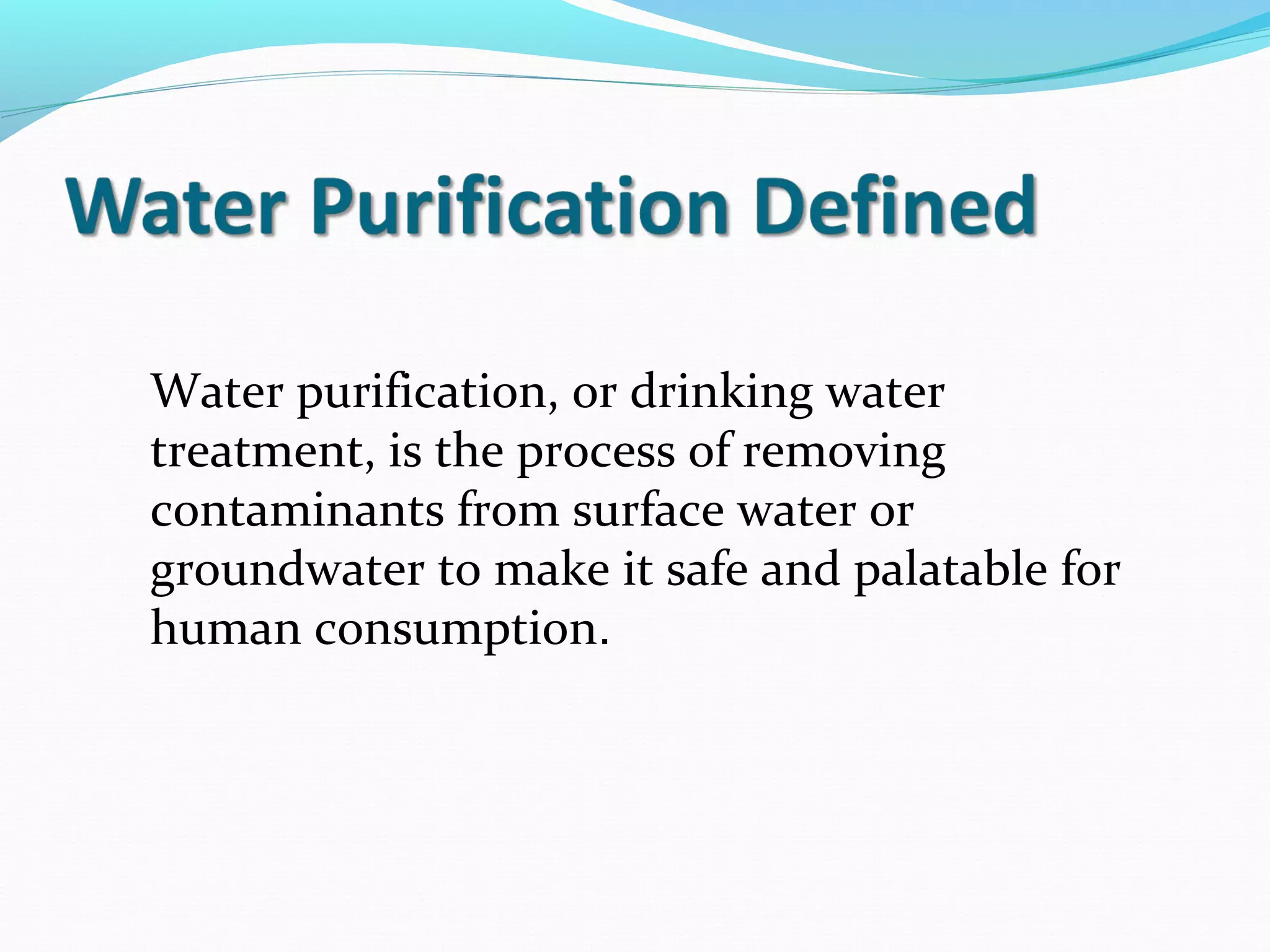 Water purification methods | PPT