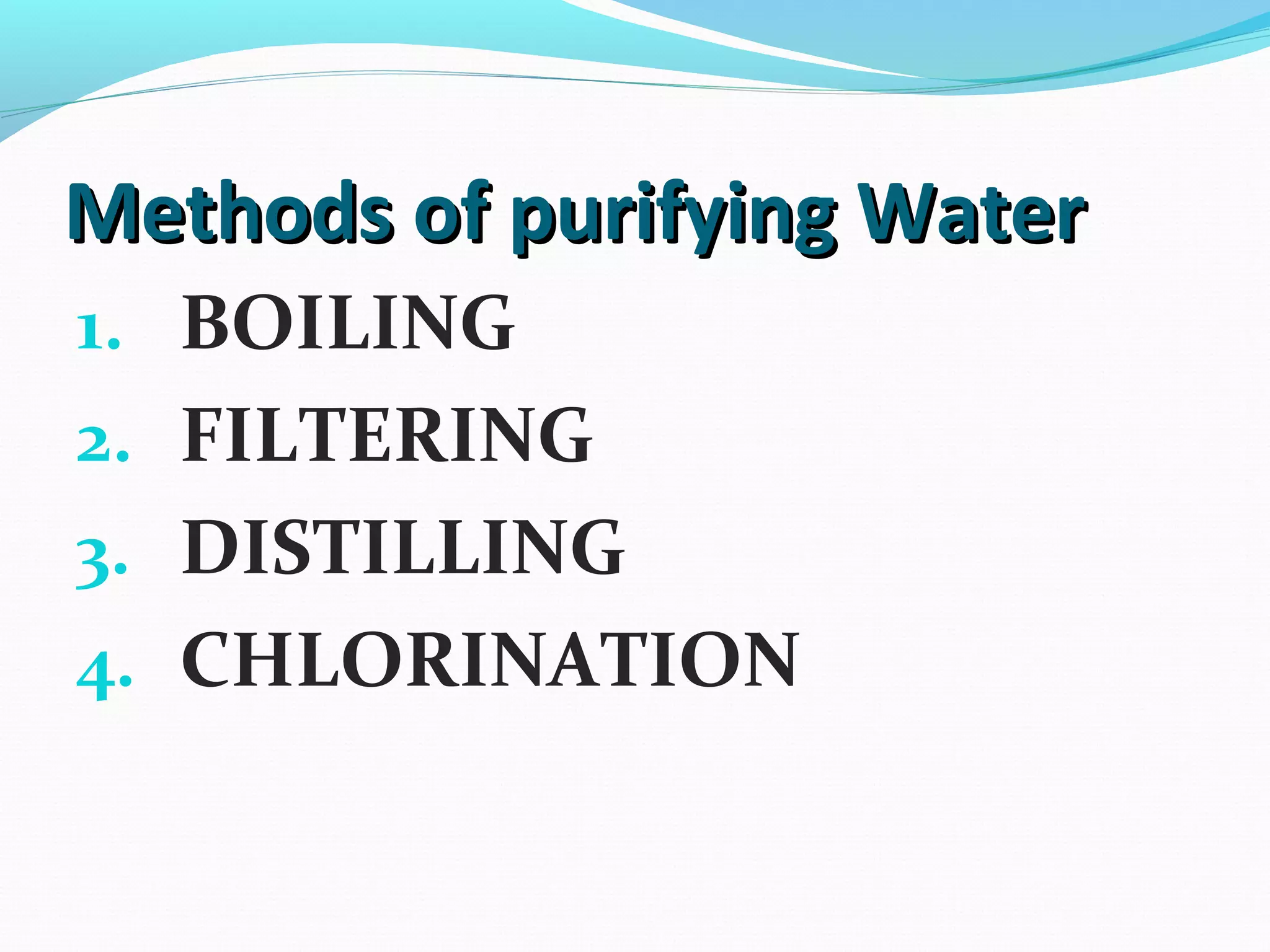 Water purification methods | PPT