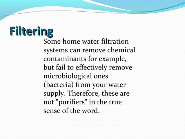 Water purification methods | PPT