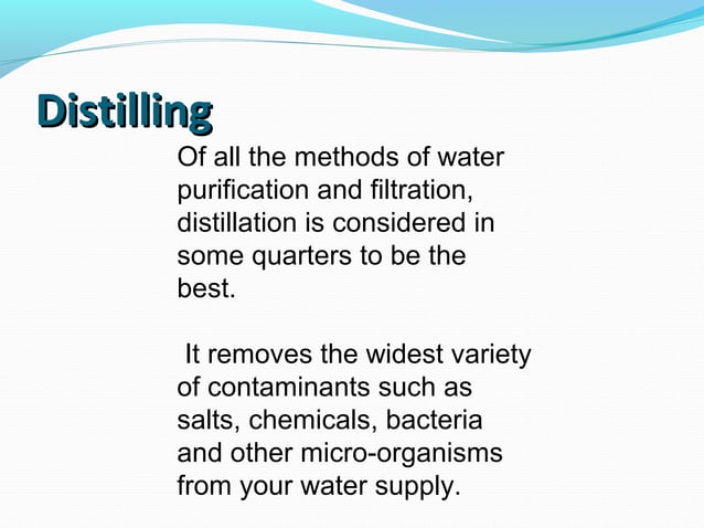 Water purification methods | PPT