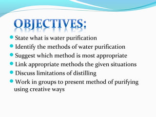 Water purification methods | PPT