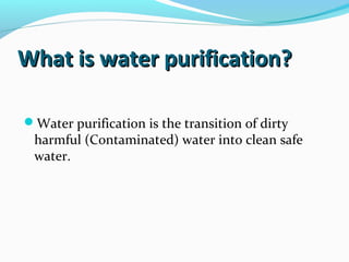 Water purification methods | PPT
