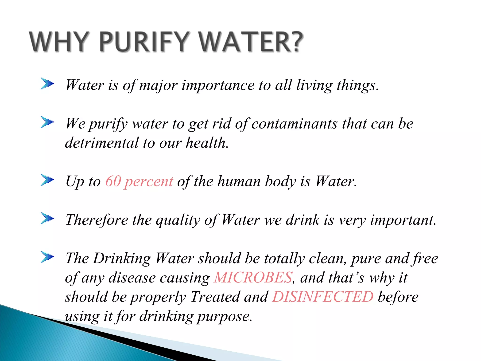 Water purification methods | PPT