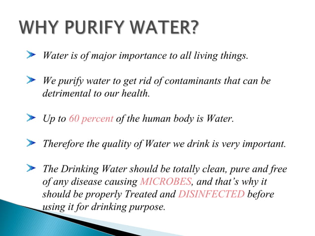 Water purification methods | PPT | Indoor Environmental Quality | Home ...