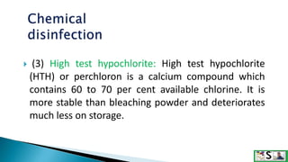 Water purification on small scale in english | PPTX