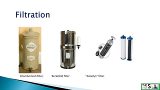 Water purification on small scale in english | PPTX