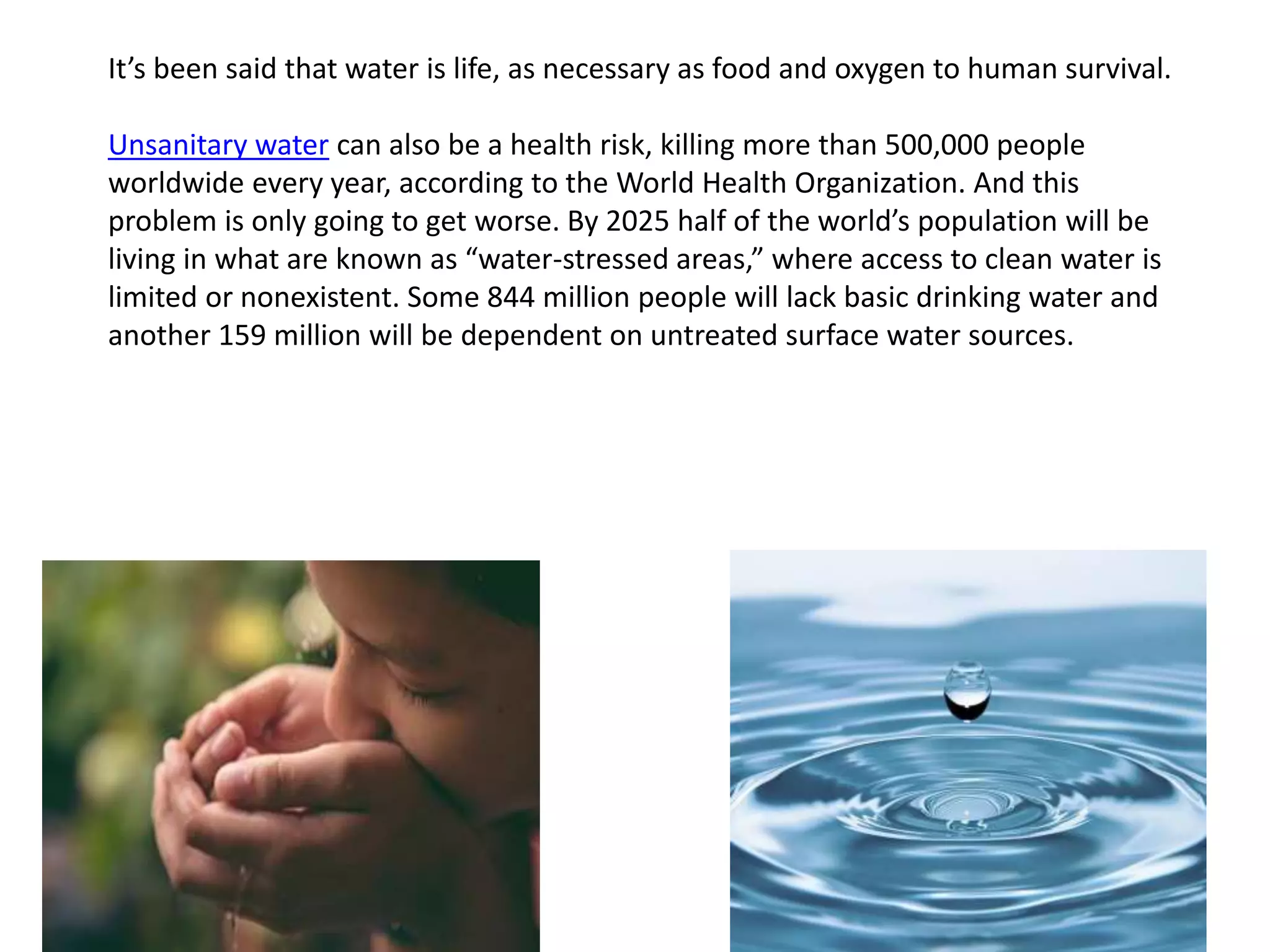 Water purification ppt | PPTX