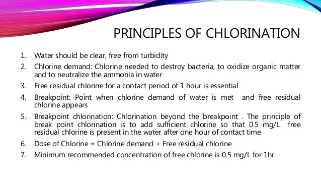 Water purification - large scale