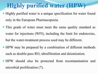 Water purification system | PPTX
