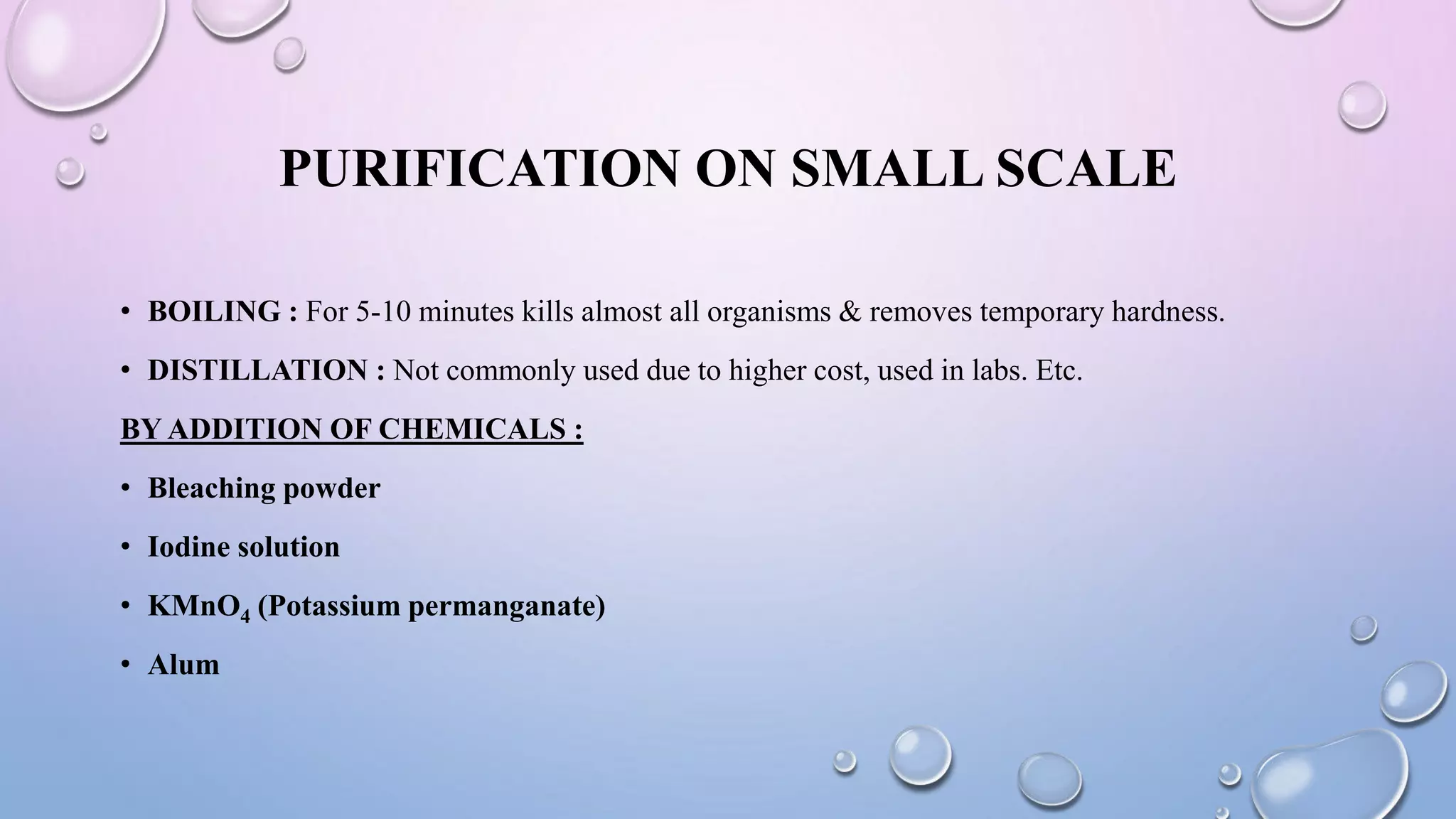 Water purification techniques | PPTX