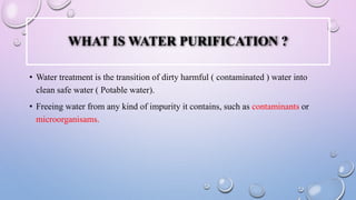 Water purification techniques | PPTX