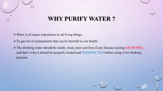 Water purification techniques | PPTX | Indoor Environmental Quality ...