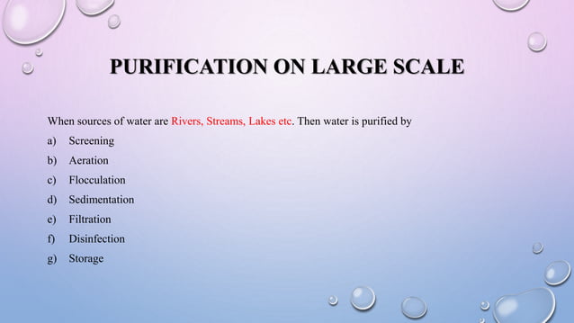 Water purification techniques | PPTX | Indoor Environmental Quality ...