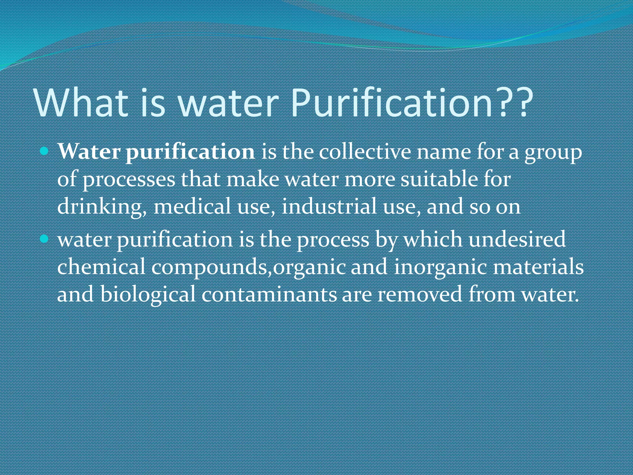 Water purification using micrbes | PPTX | Indoor Environmental Quality ...