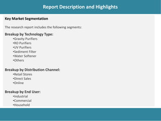 Water Purifier Market in India PPT: Growth, Outlook, Demand, Keyplayer Analysis and Opportunity ...