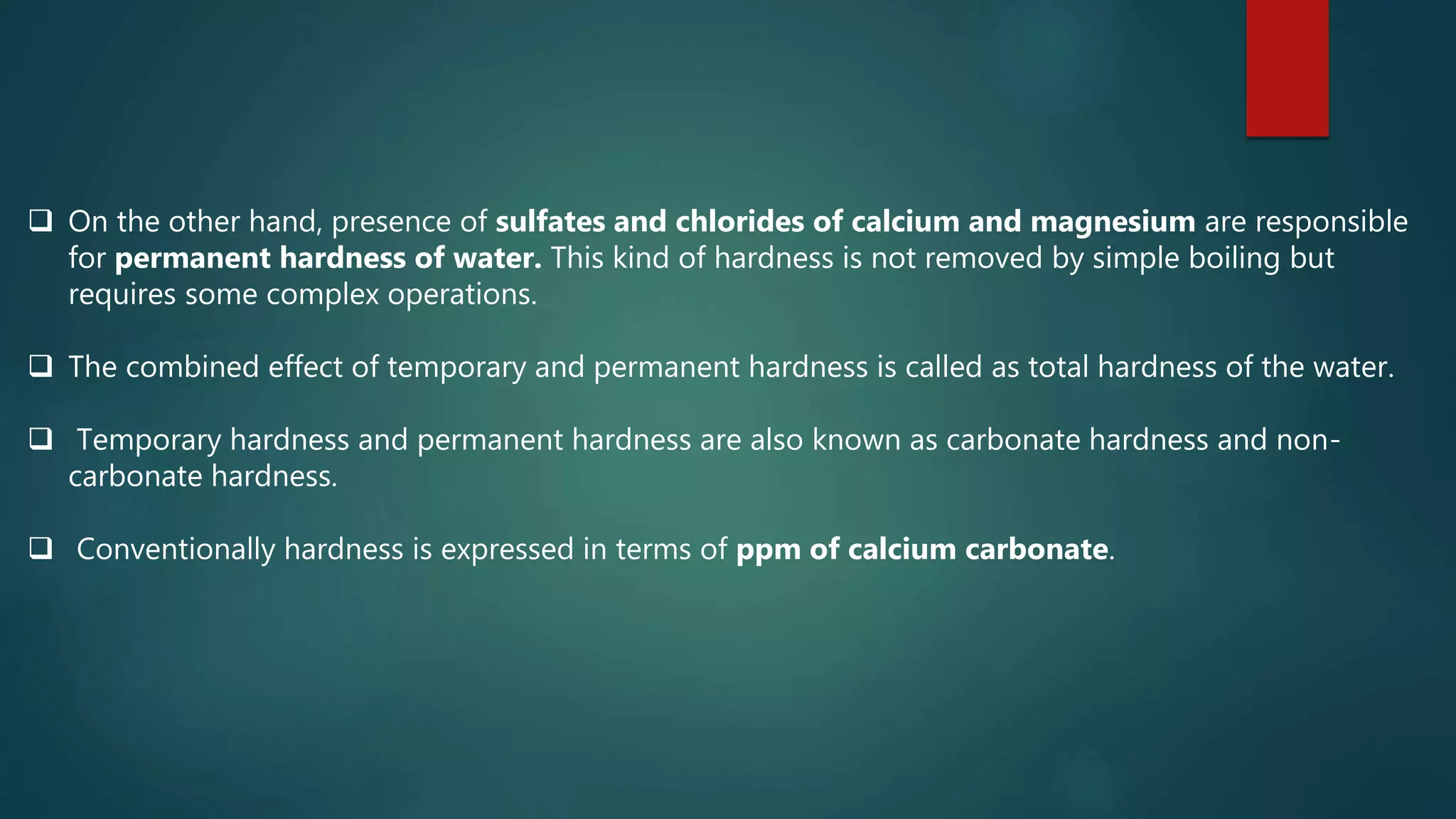 SIMPLE NOTES ON WATER HARDNESS AND SOFTENING METHODS | PPTX