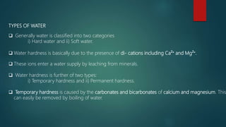 SIMPLE NOTES ON WATER HARDNESS AND SOFTENING METHODS | PPTX