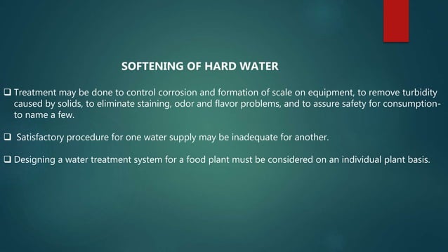 SIMPLE NOTES ON WATER HARDNESS AND SOFTENING METHODS | PPTX | Chemistry ...