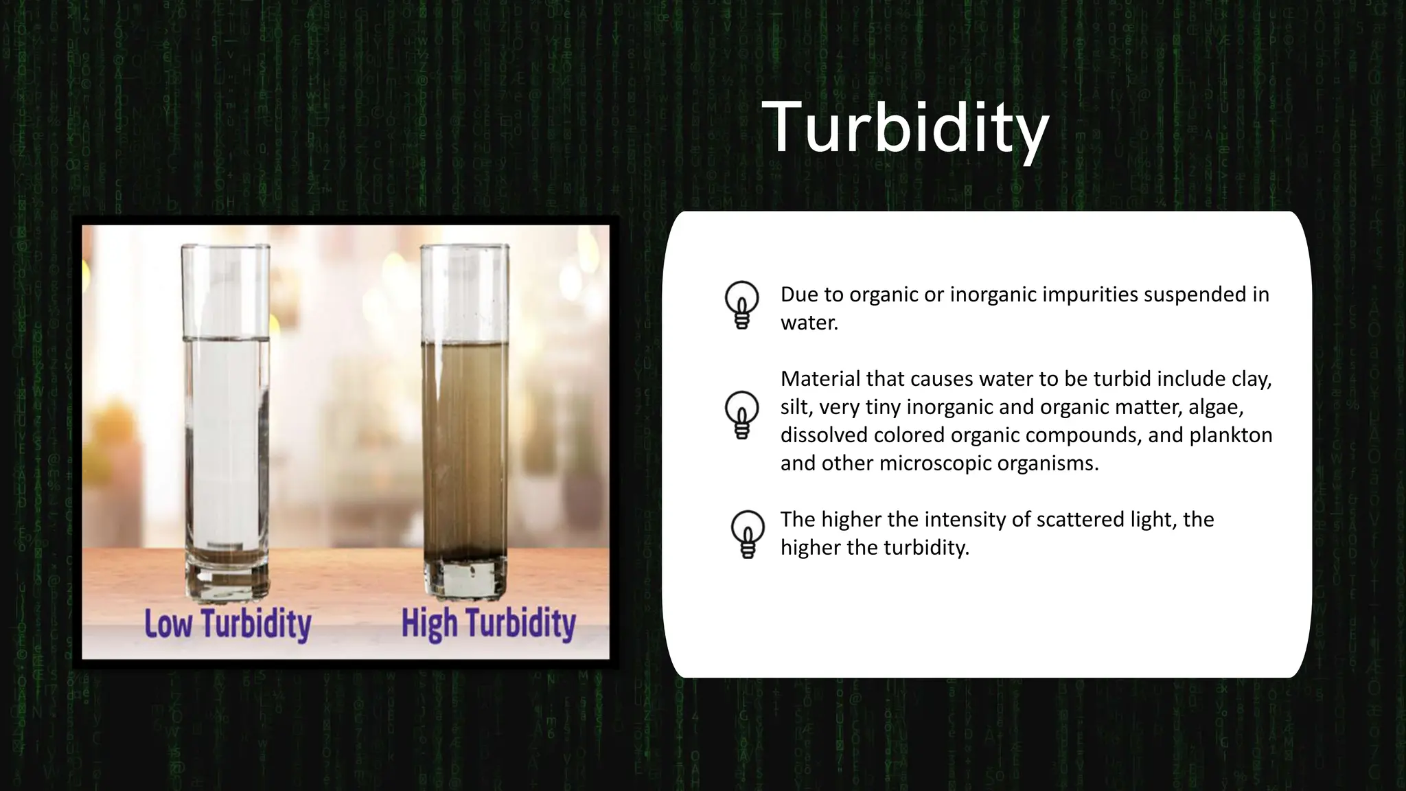 Water quality chemical analysis and parameters | PPTX