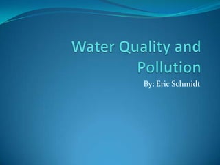 Water Quality and Pollution | PPT