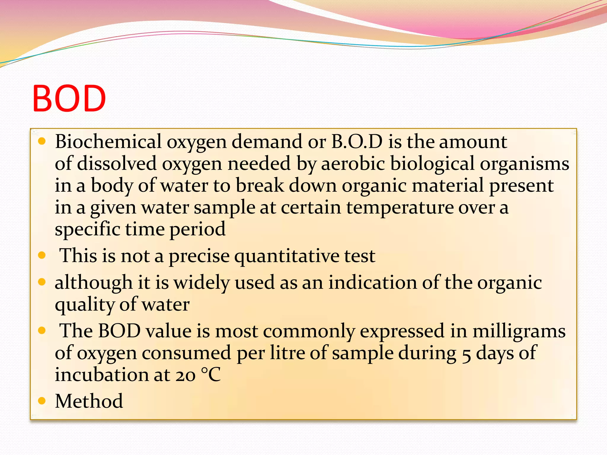 Water quality assessment | PPTX