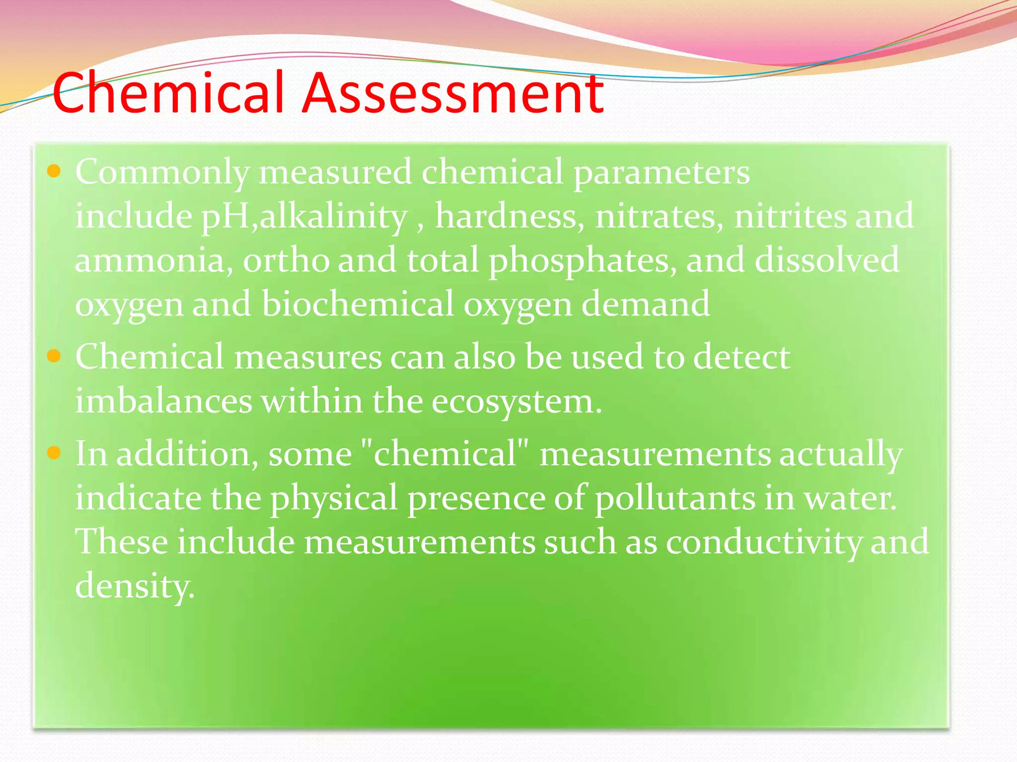 Water quality assessment | PPTX