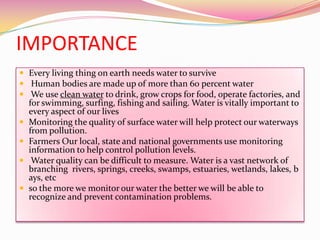 Water quality assessment | PPTX