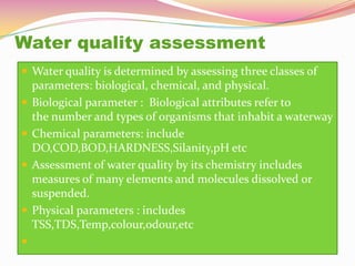 Water quality assessment | PPTX