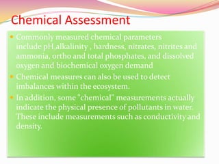 Water quality assessment | PPTX