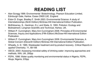 Water Quality Assessment.pptComparative studies of natural water: River ...