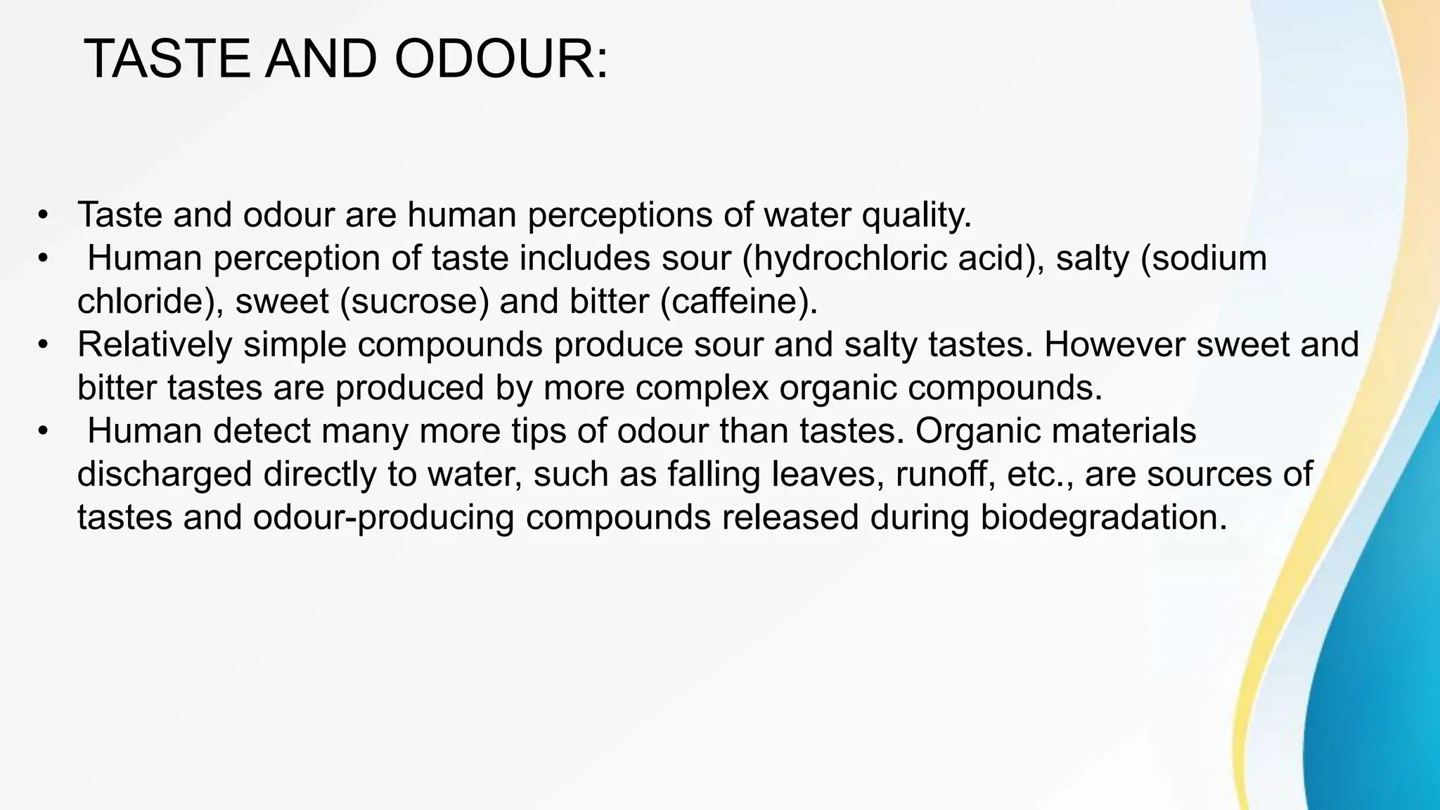 WATER QUALITY CHARACTERISTICS AND PHYSICAL CHARACTERISTICS .pptx