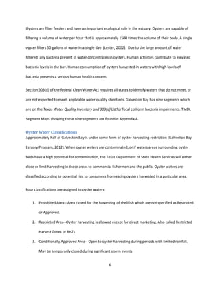 Water quality in the galveston bay system | DOCX