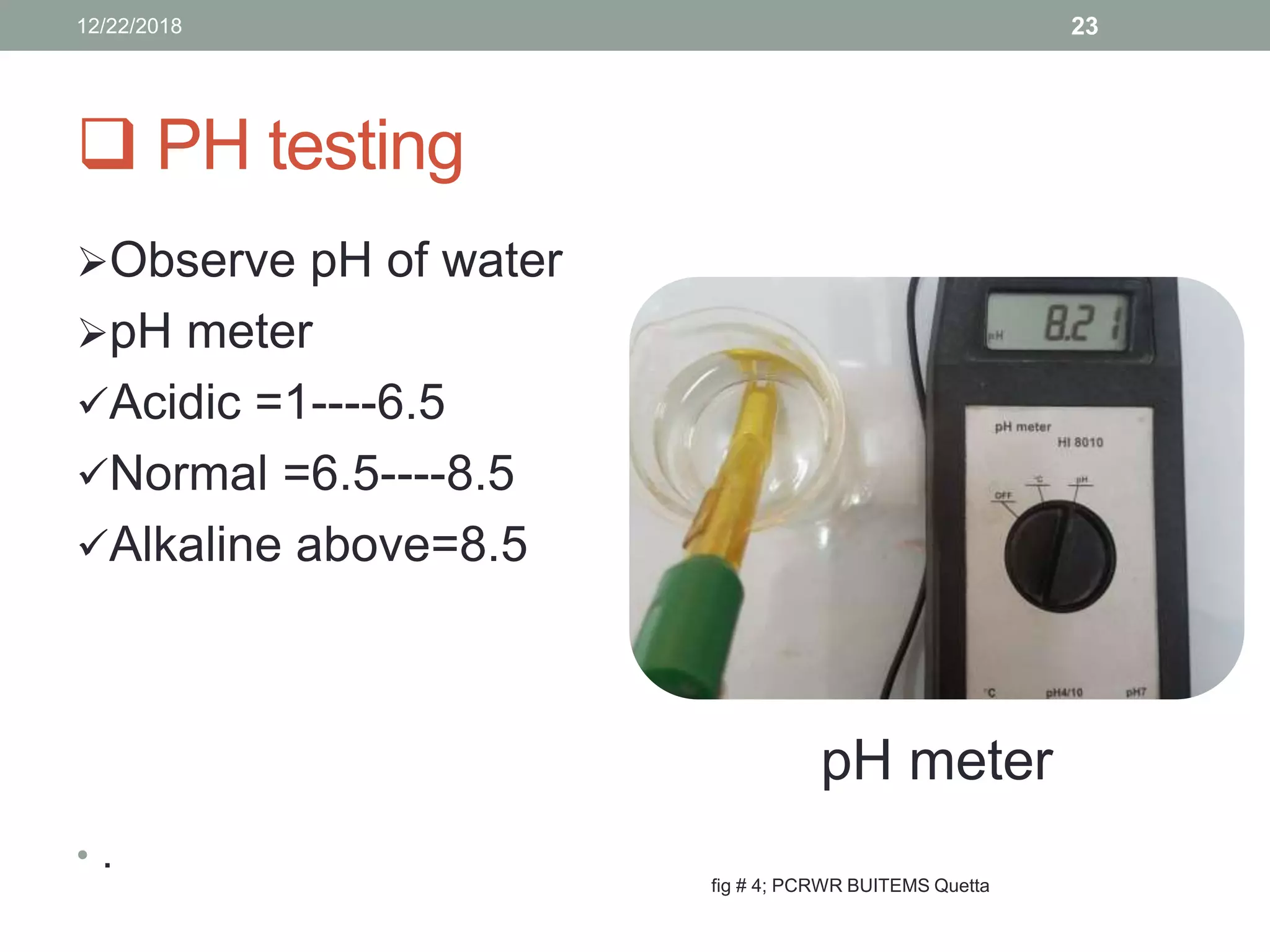 Water quality laboratories and different water quality testing | PPTX