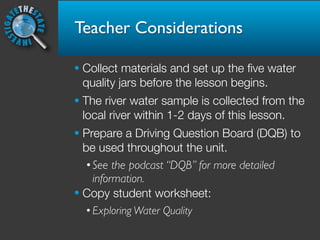 Water Quality Lesson 1 | KEY