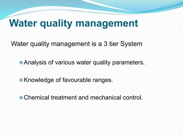 Water quality management | PPTX