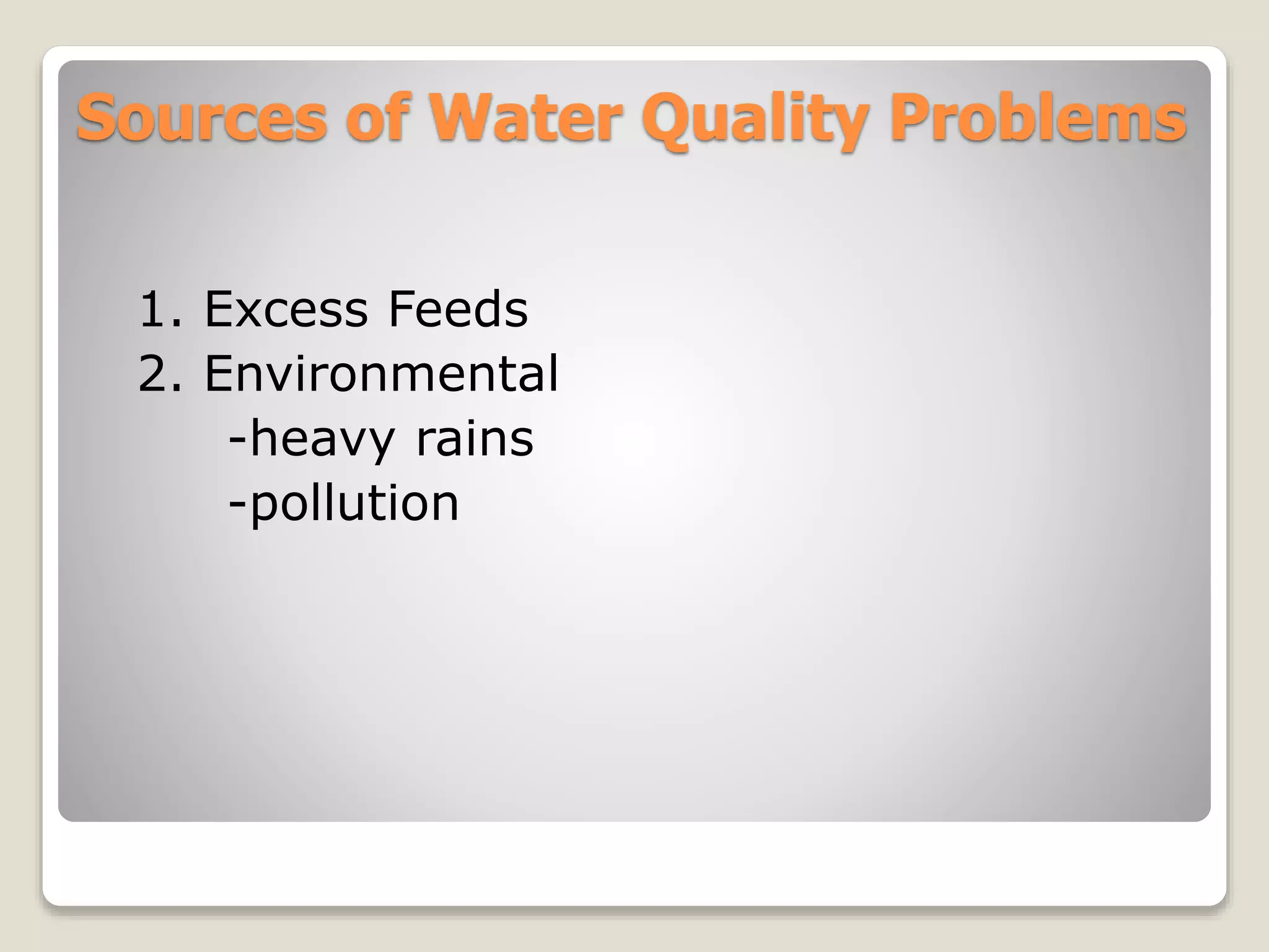 Water quality management | PPT