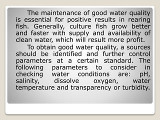 Water quality management | PPT