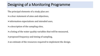 Water quality monitoring | PPTX
