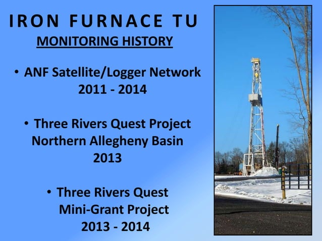 Water quality monitoring in the northwest Pennsylvania shale play | PPT