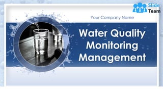 Water Quality Monitoring Management Powerpoint Presentation Slides | PDF