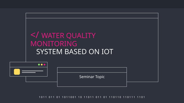 water quality monitoring system based on iot.pptx