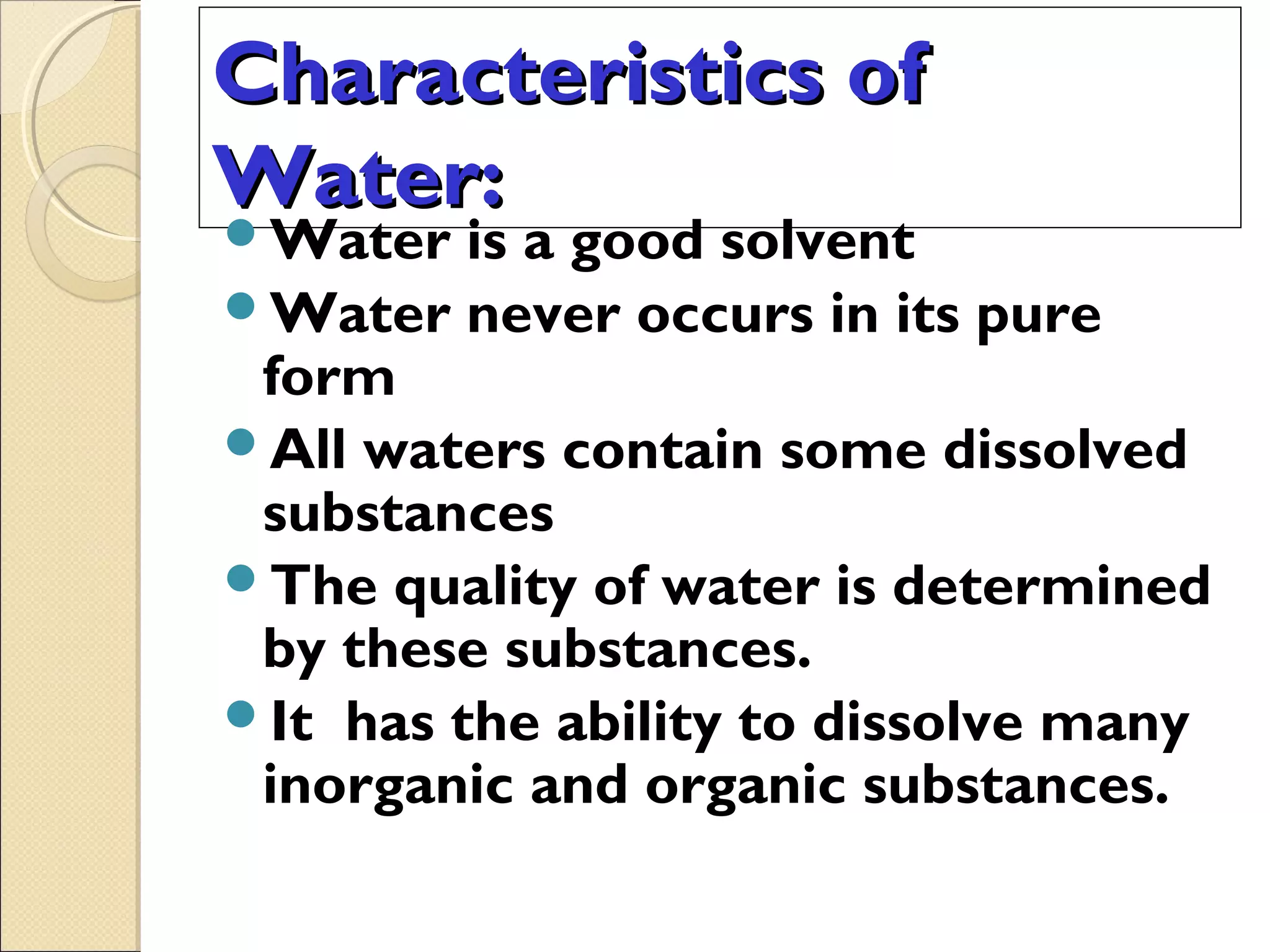 Water quality parameters | PPT