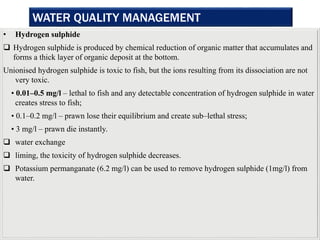 Monitoring of Water quality in aquaculture production system | PPTX