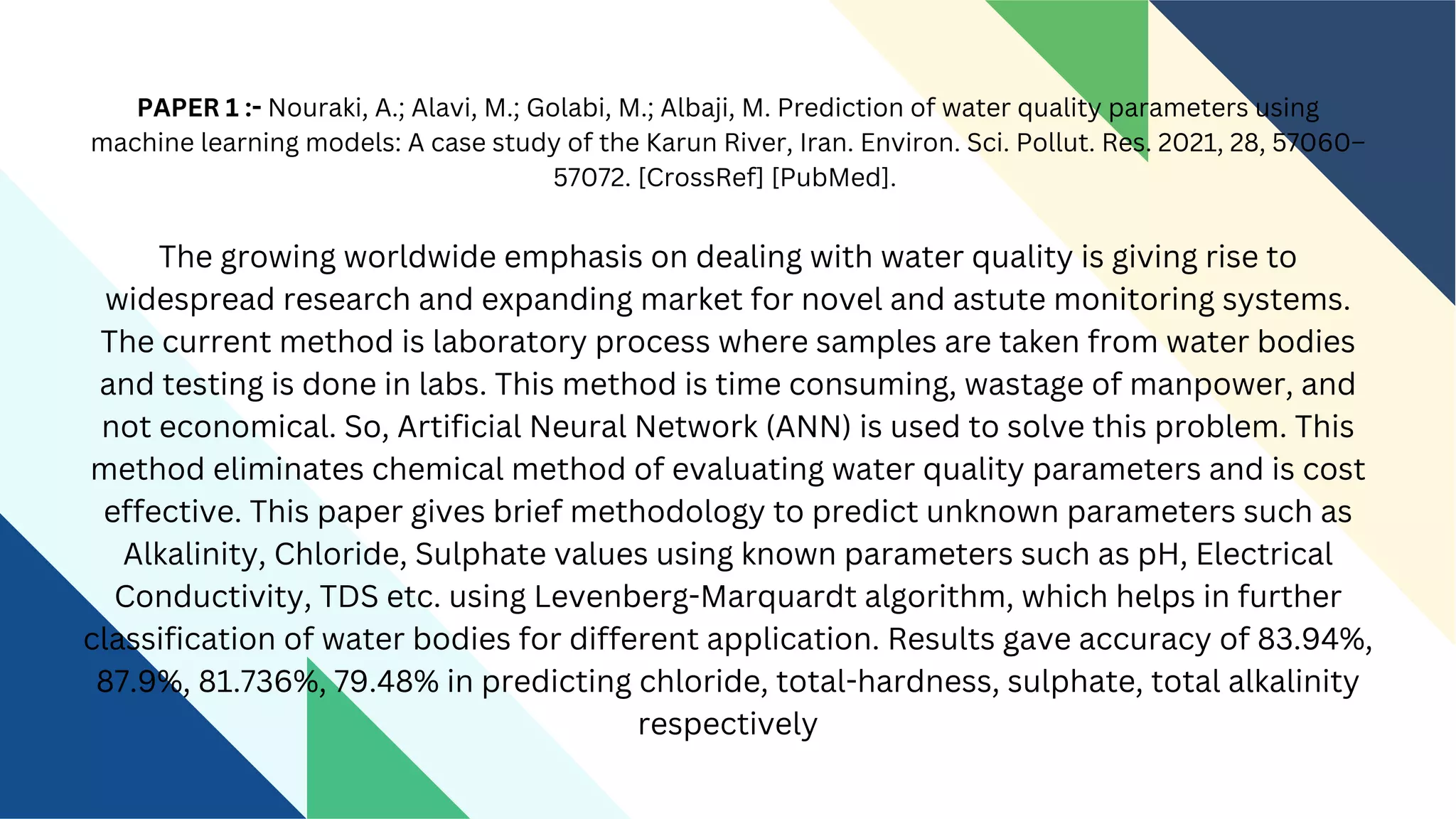 WATER QUALITY PREDICTION | PDF