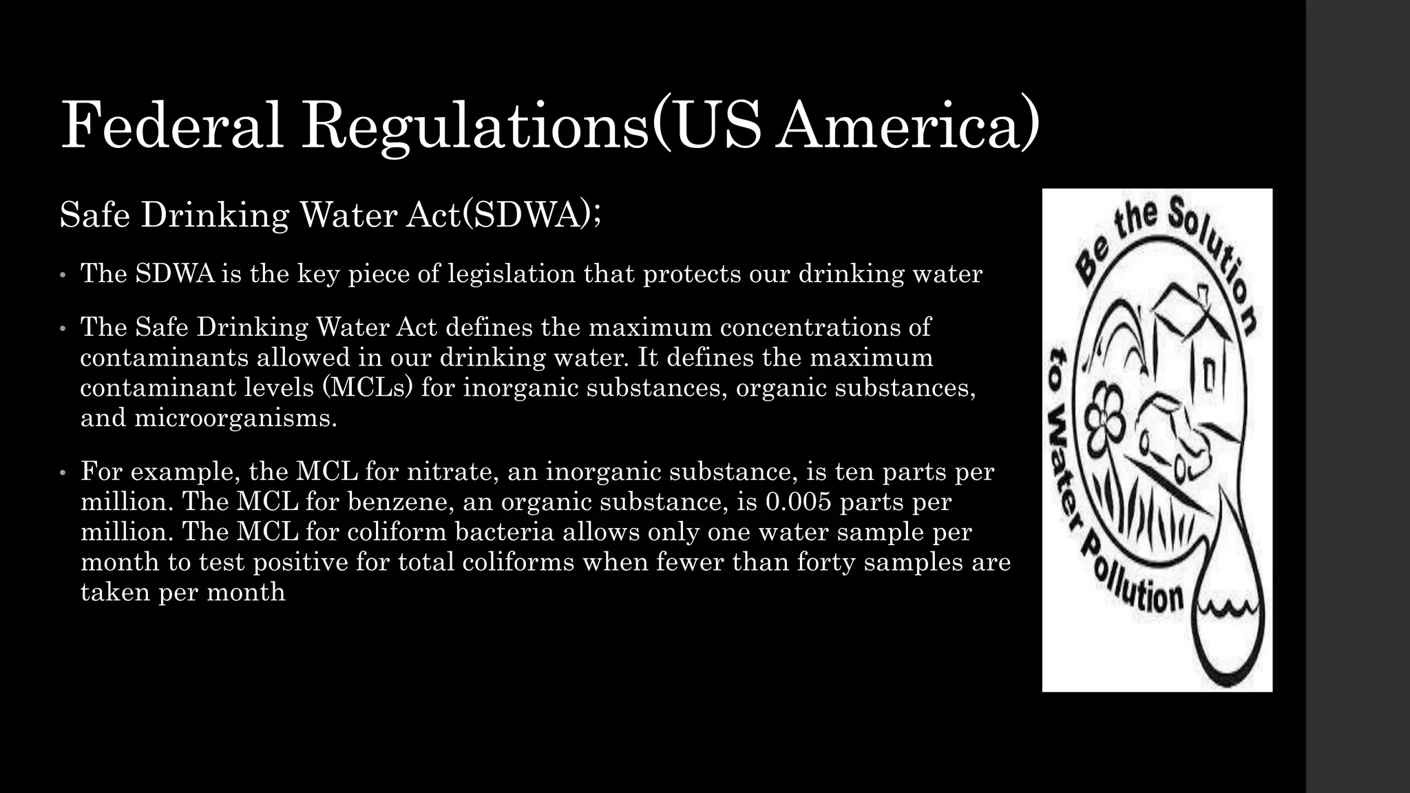 Water quality regulations | PPT