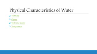 Water quality & sources | PPT | Free Download