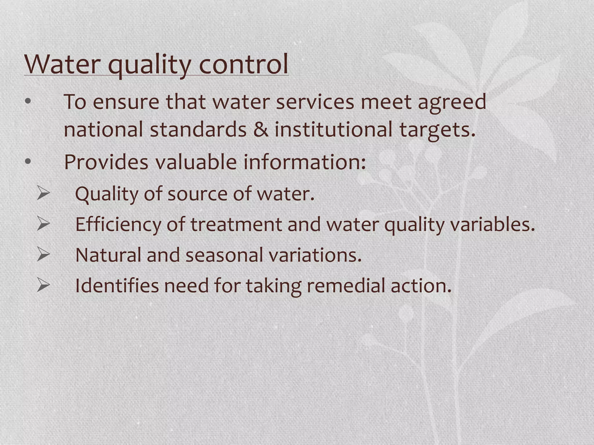 Water quality standard | PPTX