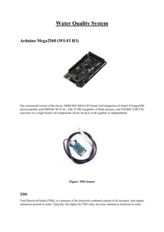 Water Quality System.docx | Chemistry | Science