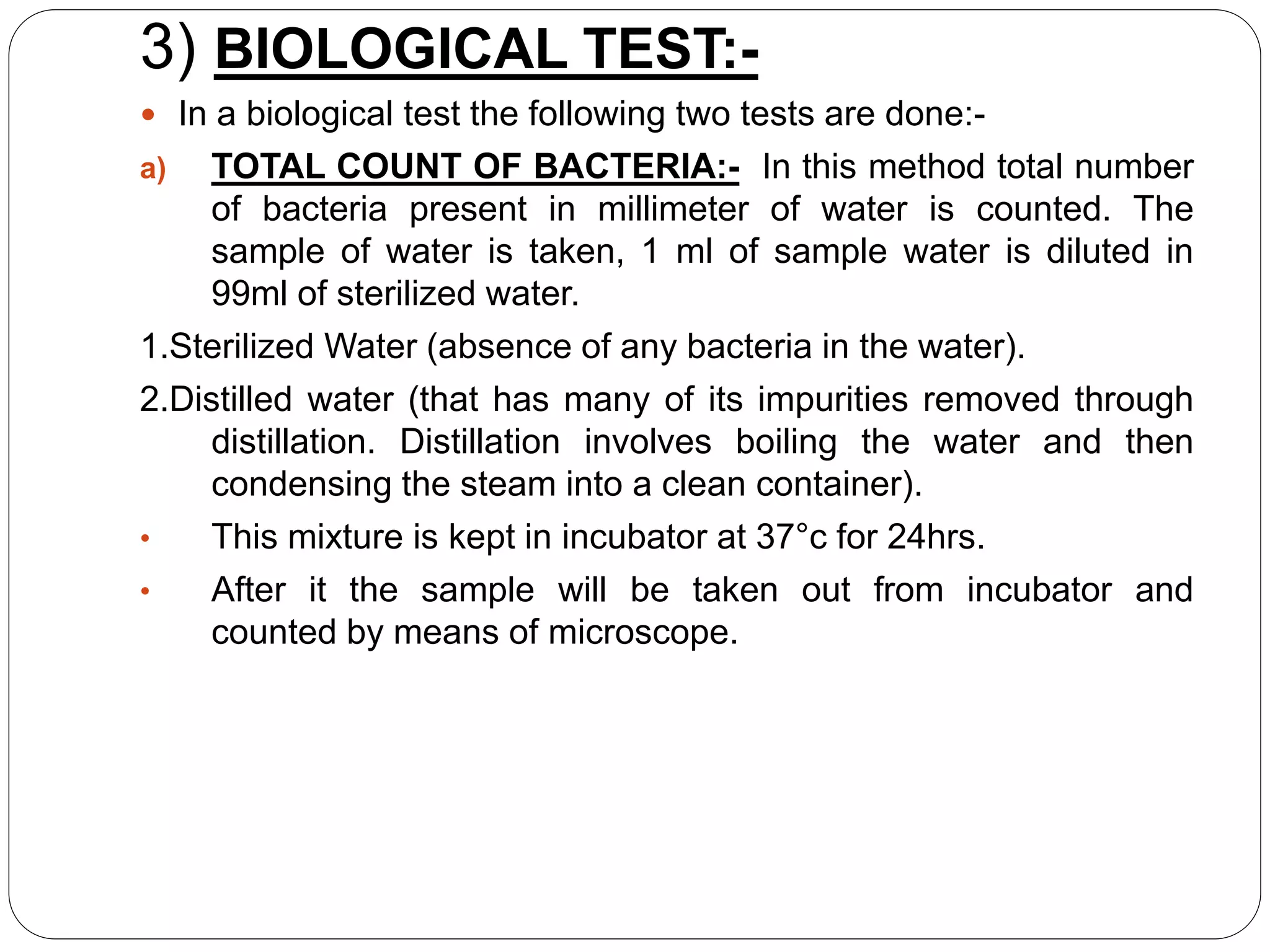 Water quality testing | PPTX