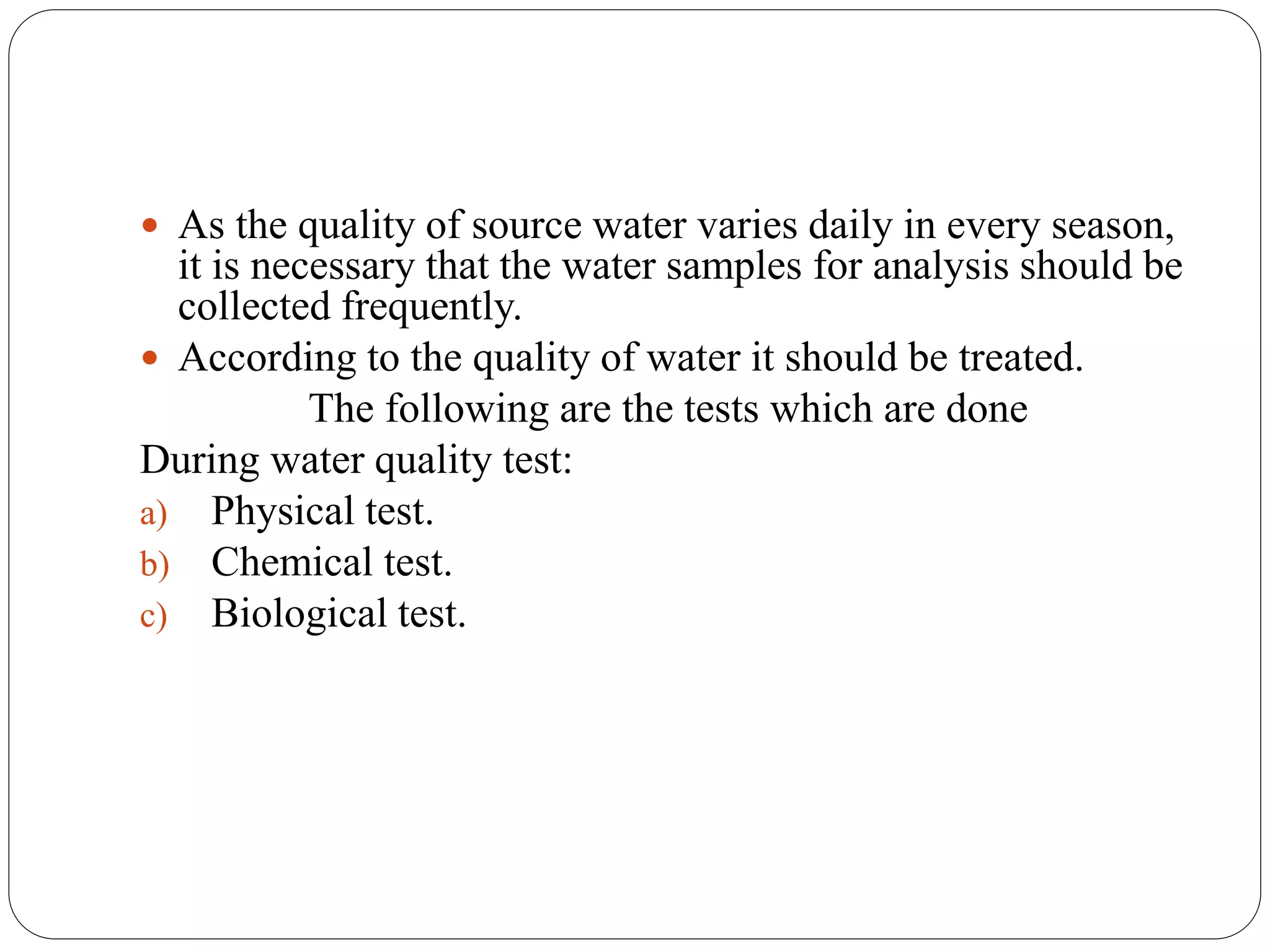 Water quality testing | PPTX
